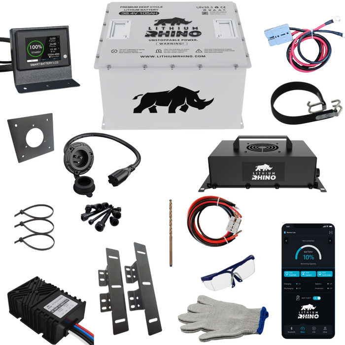 36V 105ah Lithium Rhino Conversion Kit Drive 50 Miles on a Charge