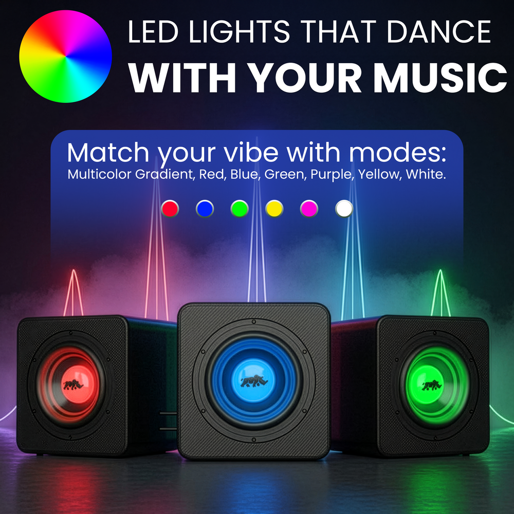Lithium Rhino Subwoofer - LED 8" Subwoofer
